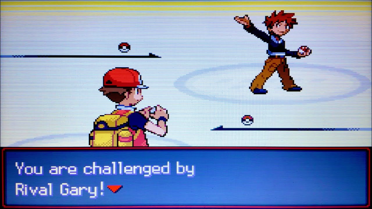 Pokémon Radical Red Ver. 4.0 - VS. Rival Gary (1st Battle) (Win) - YouTube