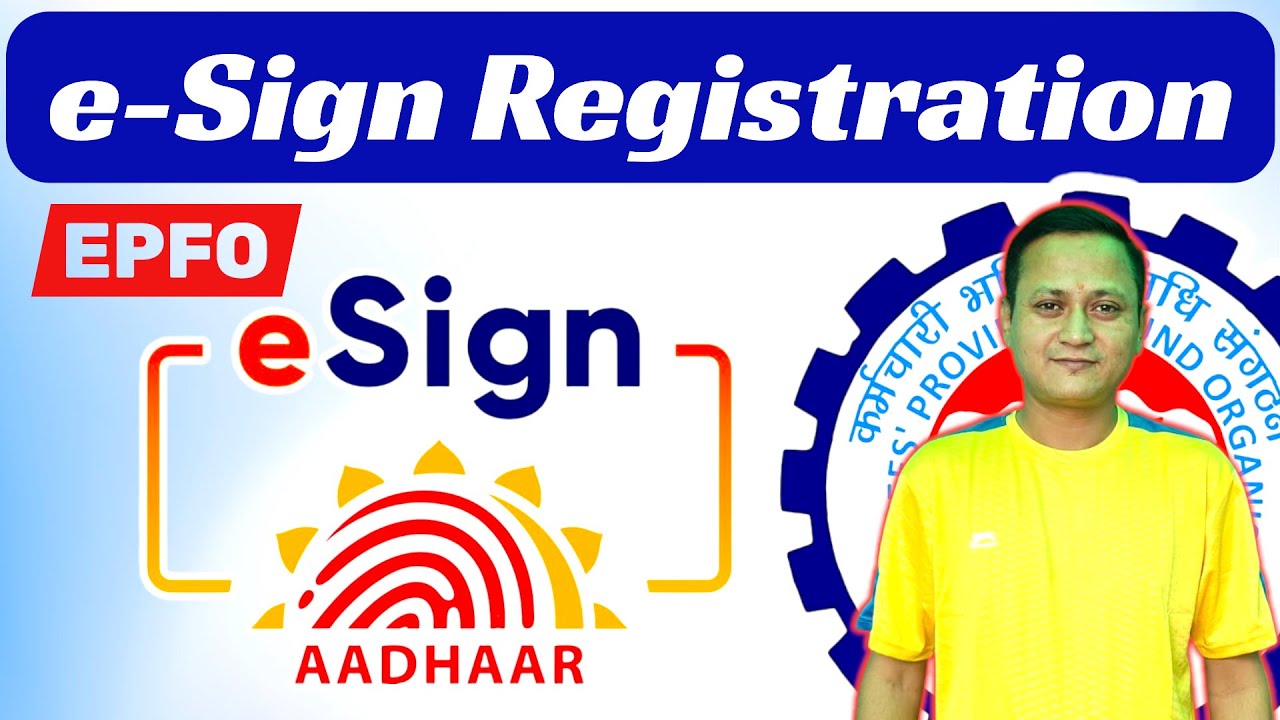 EPFO e-Sign Registration Process #dsc_guru2023 - YouTube