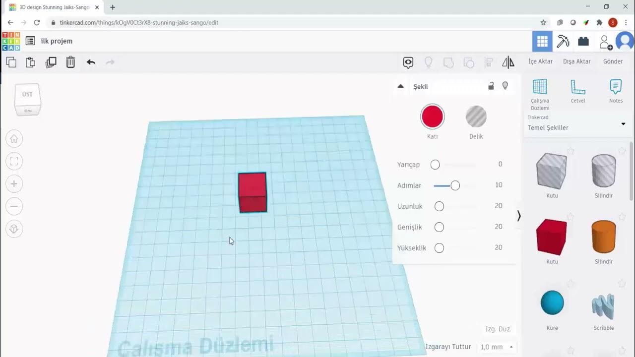 Tinkercad 3D Tasarım Eğitimi DERS 1 - YouTube