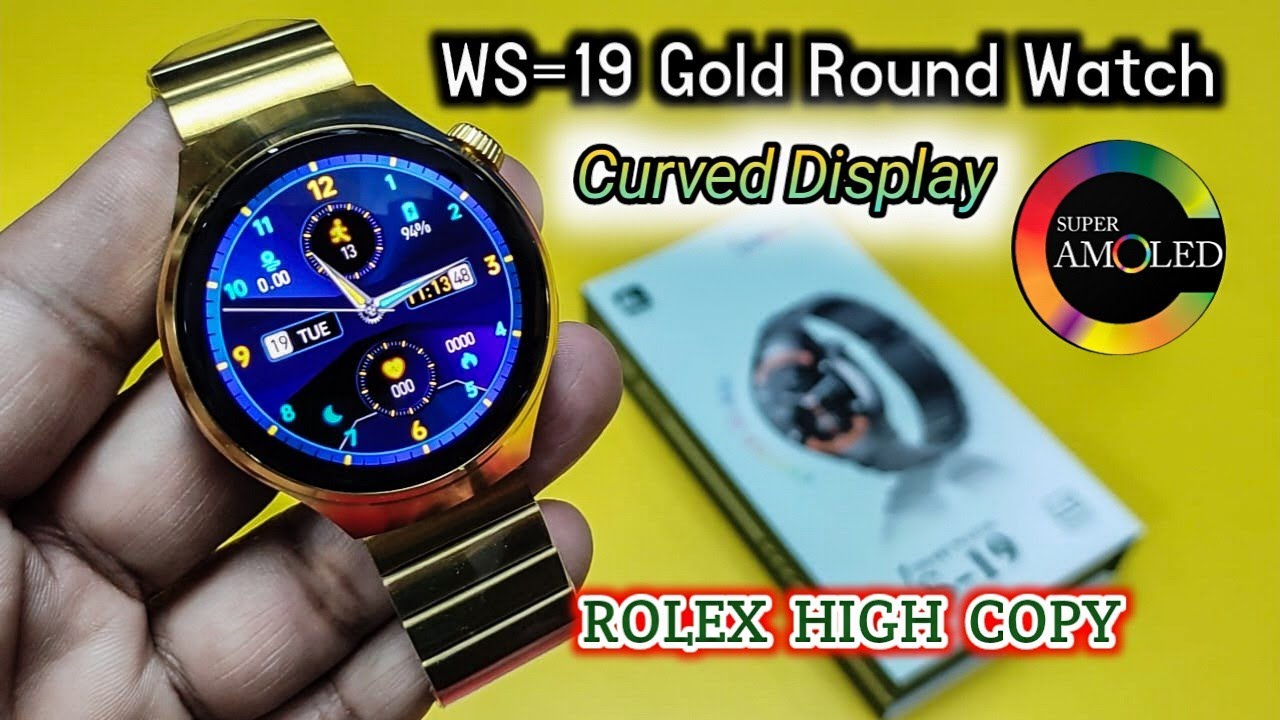 WS-19 Round Smart Watch Unboxing WS19 Golden Edition Watch Unboxing WS 19 Watch Unboxing - YouTube