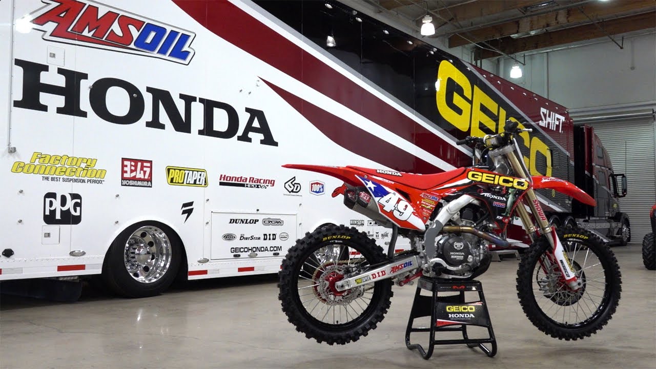 Up Close & Personal With Kevin Windham's MXoN Race Bike - YouTube
