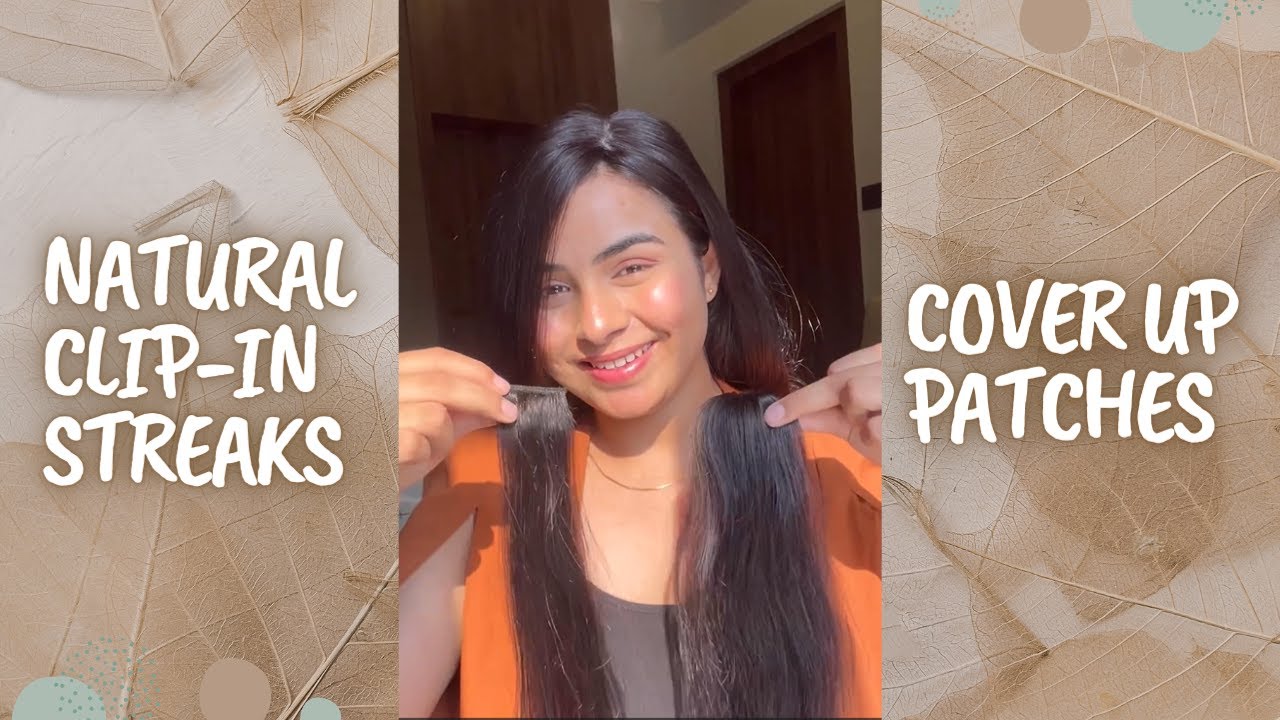 Side Patches vs Natural Clip-in Streaks | The Shell Hair | 100% Natural ...