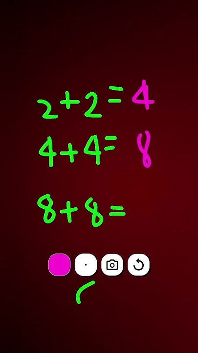 what is 8+8=? - YouTube