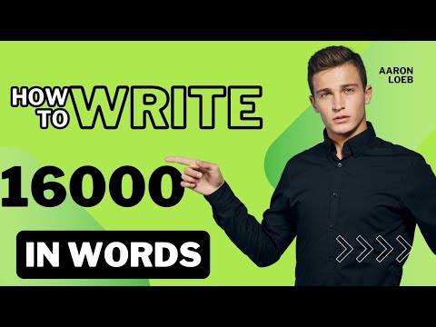 How to Write 16000 in words? - 16000 in words | 16000 ko words mai ...