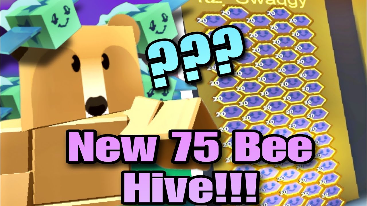 NEW 75 BEE HIVE IS INSANE!!! | Roblox Bee Swarm Simulator Test Realm ...