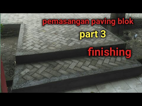 cara pemasangan paving blok(part3) finishing - YouTube