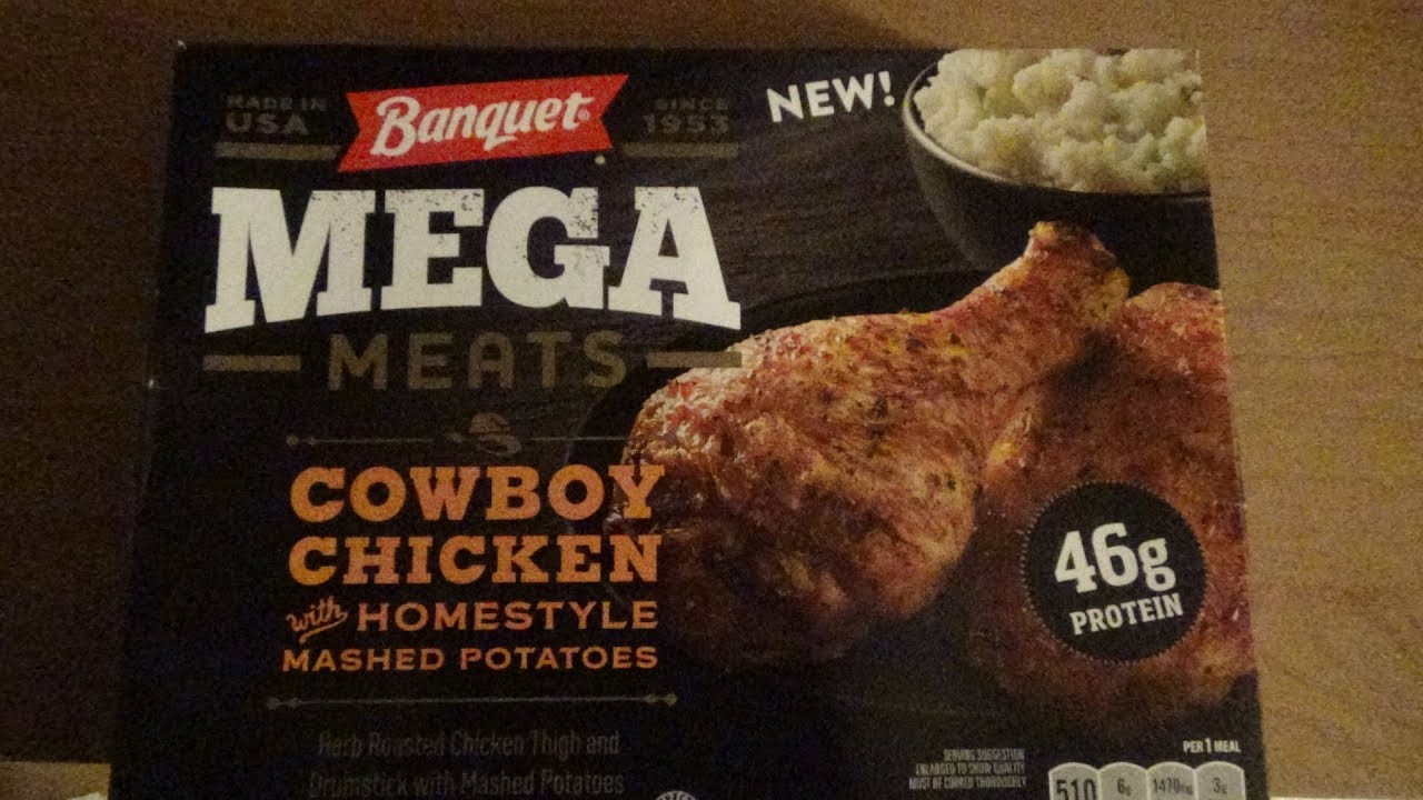 Banquet Mega Meats:Cowboy Chicken With Homestyle Mashed Potatoes - YouTube
