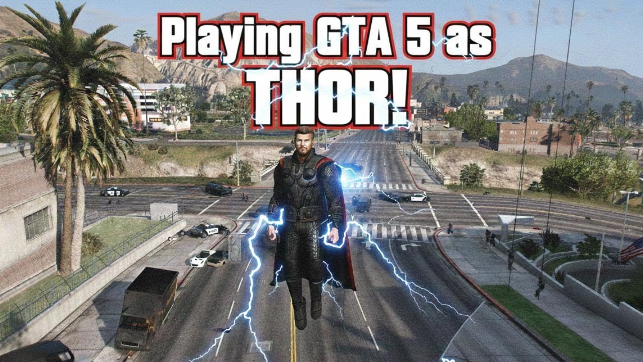 Playing GTA 5 as THOR! - YouTube