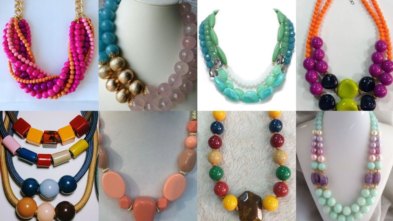 The Magnificent 🌟 World of Large Beaded Necklaces: A Symphony of Shapes ...