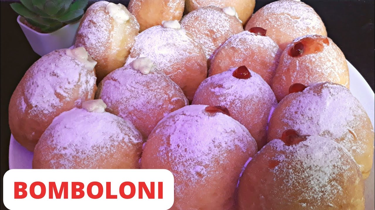 Donat Bomboloni ,aku mix 2 tepung hasilnya lebih lembut & enak - YouTube