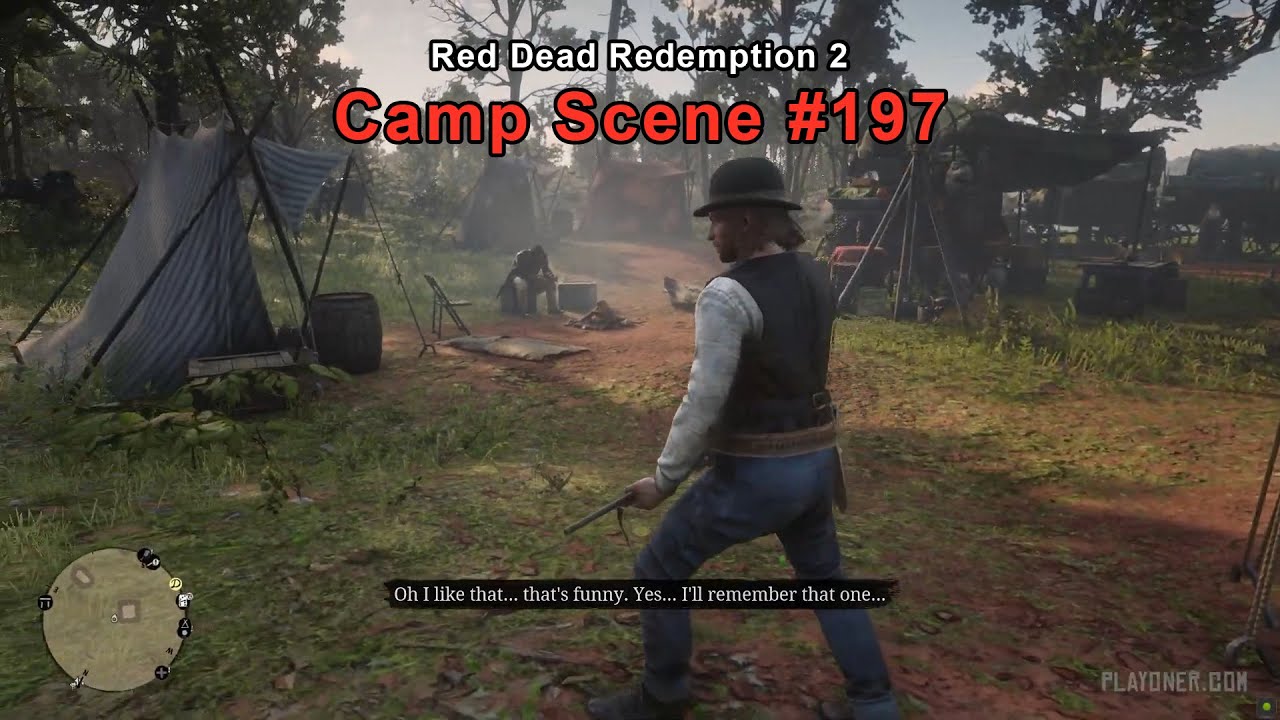Sean and Micah exchange words - Camp Scene #197 - Red Dead Redemption 2 ...