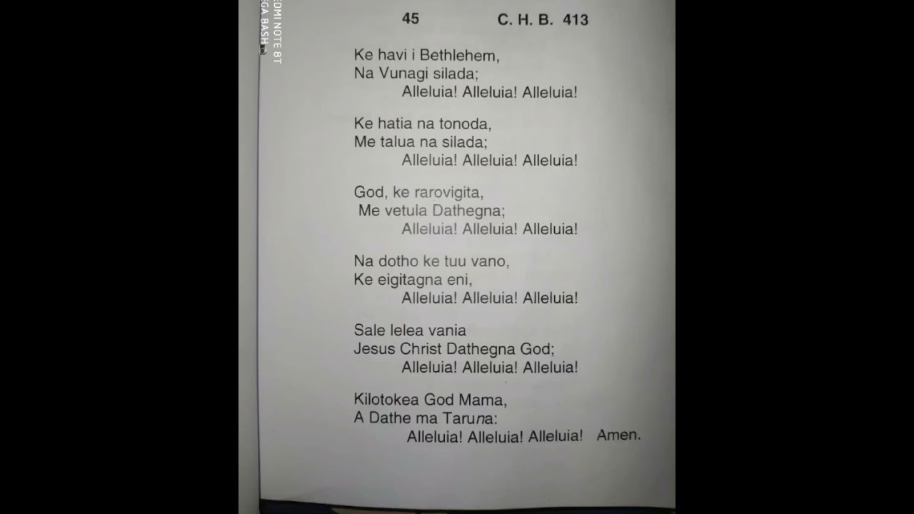 Christmas hymn in Bugotu dialect, Isabel province. Vulavu choir - YouTube