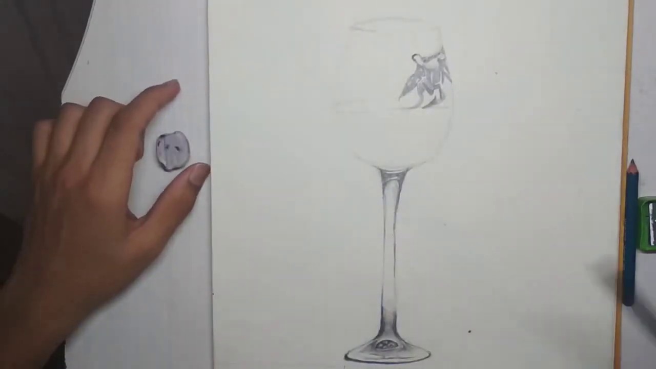 #17 Glass-Pencil Sketch - YouTube