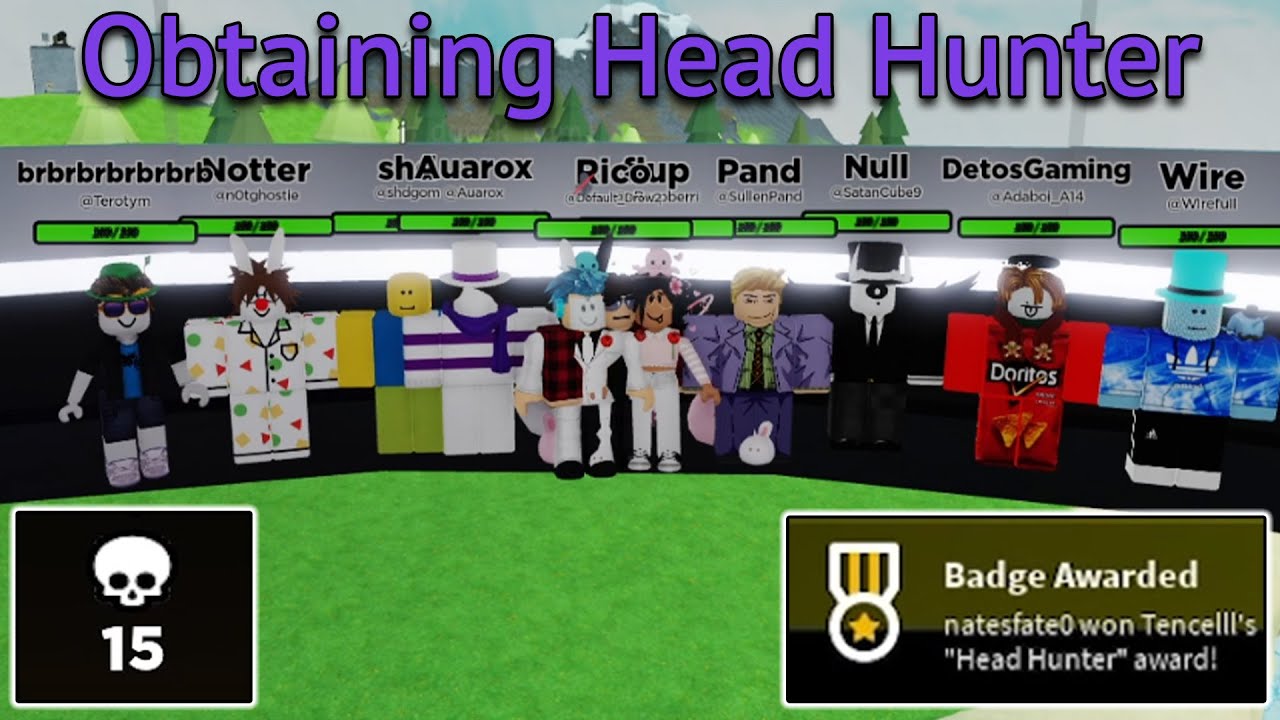 Giving Everyone Head Hunter - Roblox Slap Battles - YouTube
