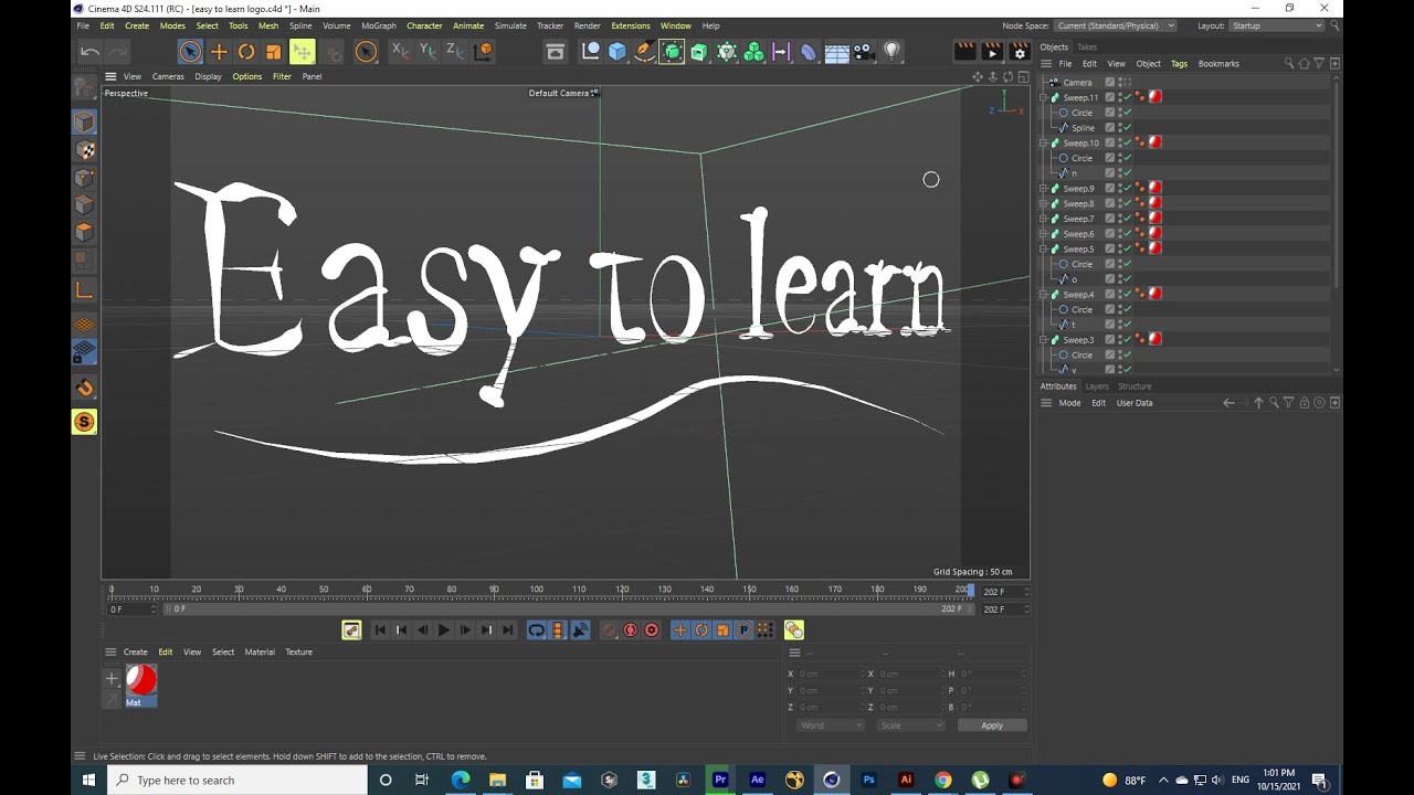 Full tutorial...3D animated Logo in c4d - YouTube
