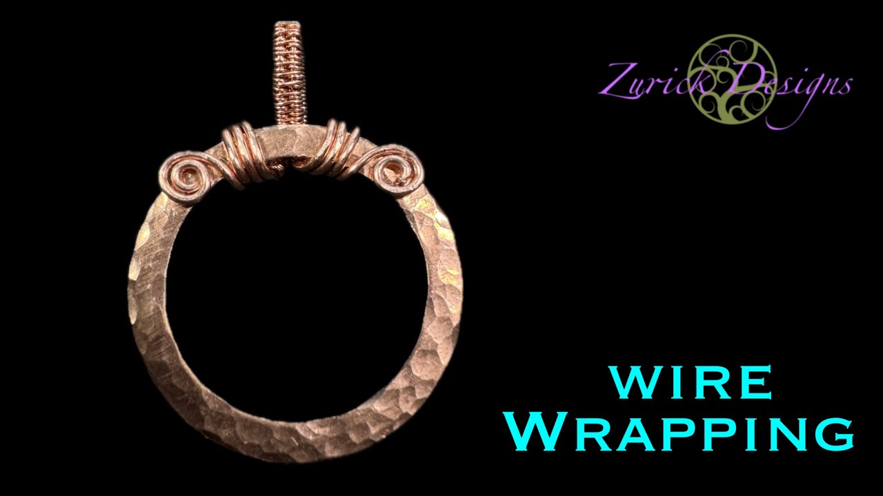 Wire Wrapped Copper Washer Frame for Pendants - YouTube