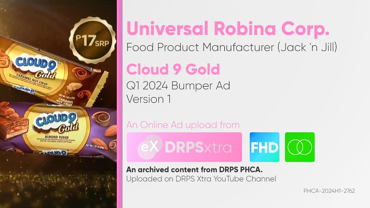 Cloud 9 Gold Bumper Ad Q1 2024 (Philippines, Version 1) [HD/ST] - YouTube