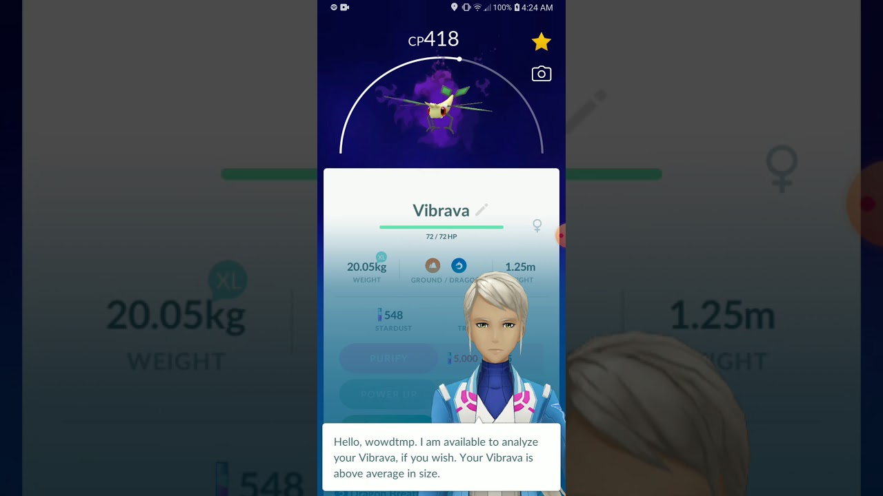 Shadow Vibrava Cp418 Evolved Into Shadow Flygon In Pokemon Go - Danny ...