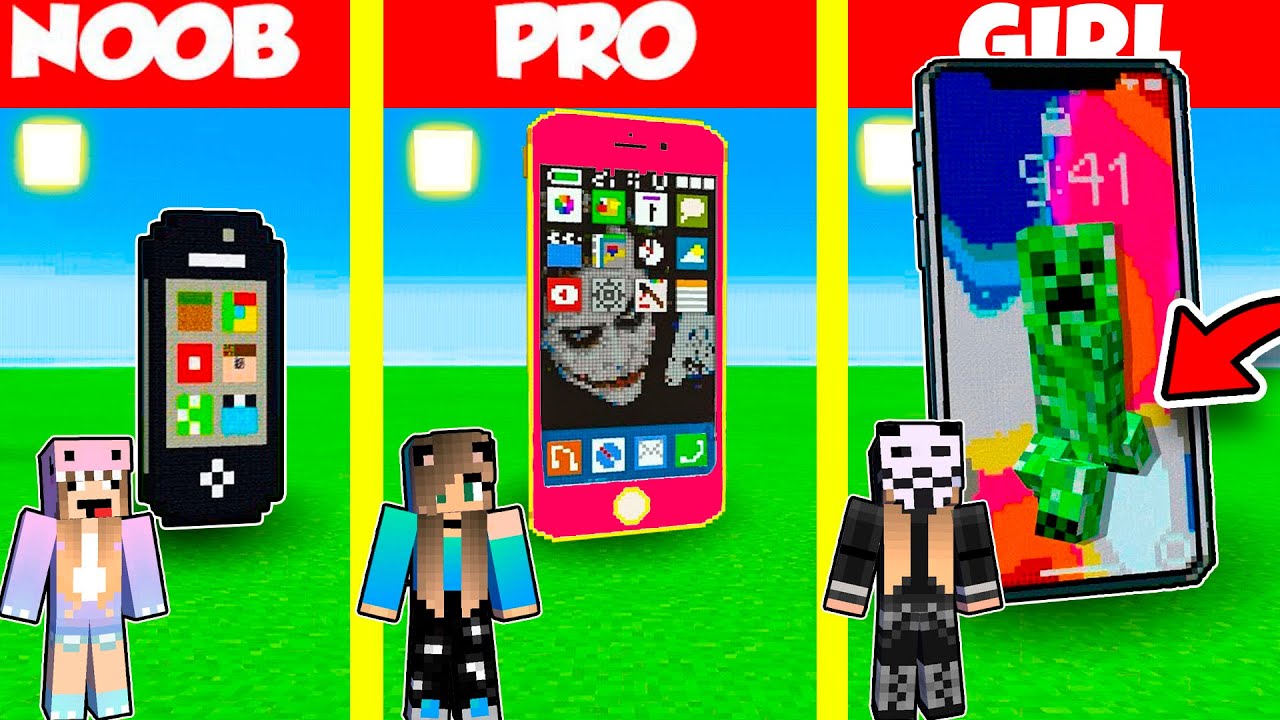 Minecraft Battle: IPHONE 15 PRO MAX CRASH TEST BUILD CHALLENGE - NOOB ...