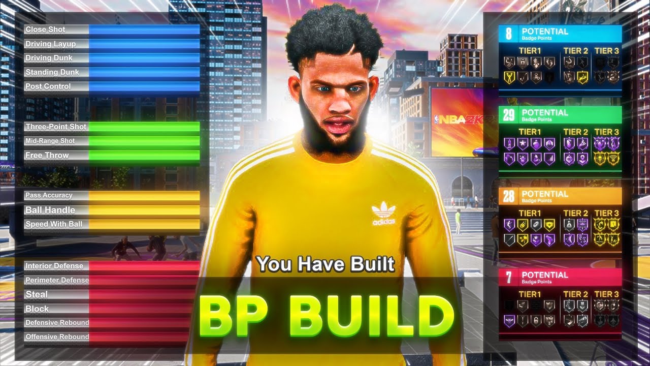 BEST OFFENSIVE THREAT "BP" BUILD IN NBA 2K23! CONTACT DUNKS + 99 3PT ...