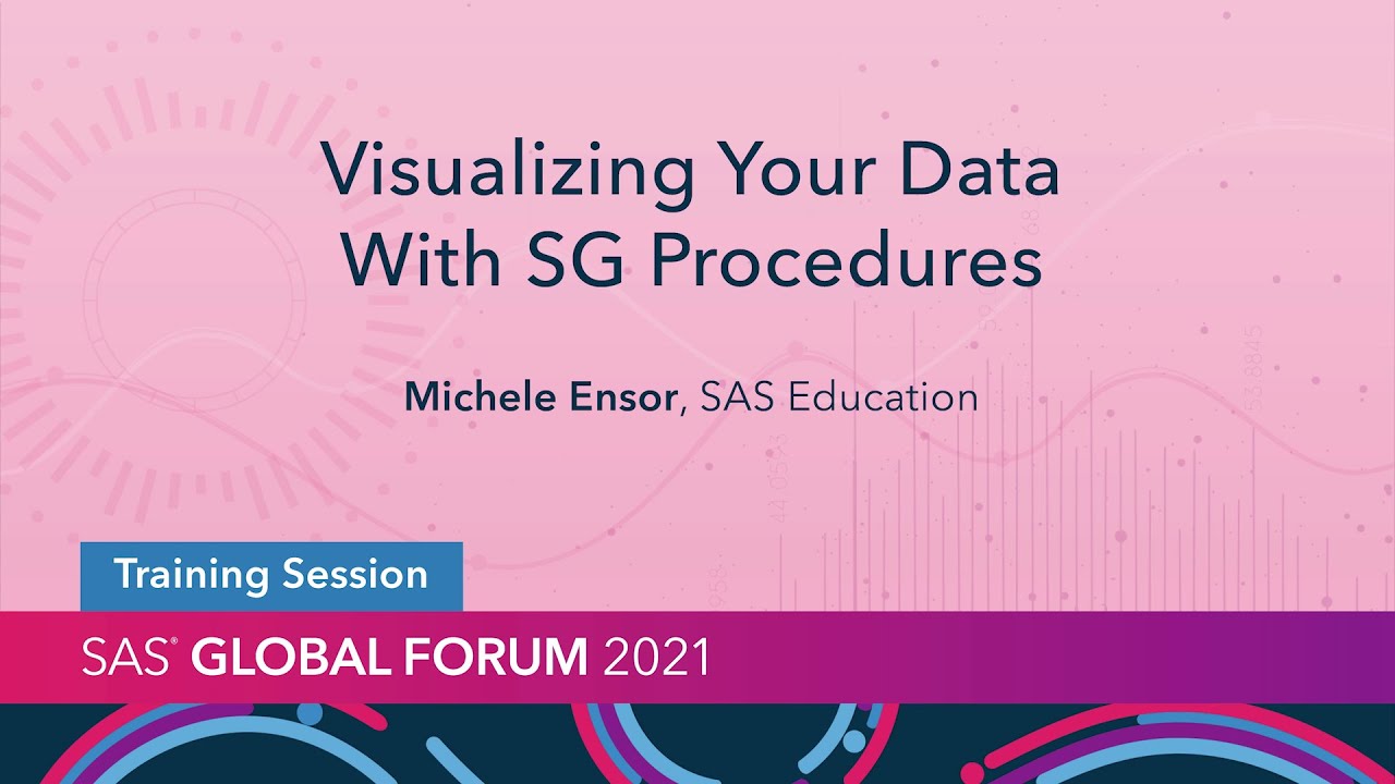 Visualizing Your Data With SG Procedures - YouTube