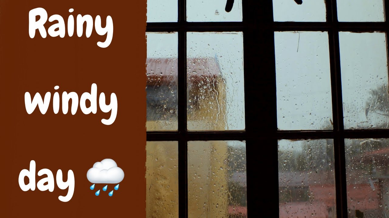 Nostalgic rainy windy day mood | relaxing music for studying, sleep or ...