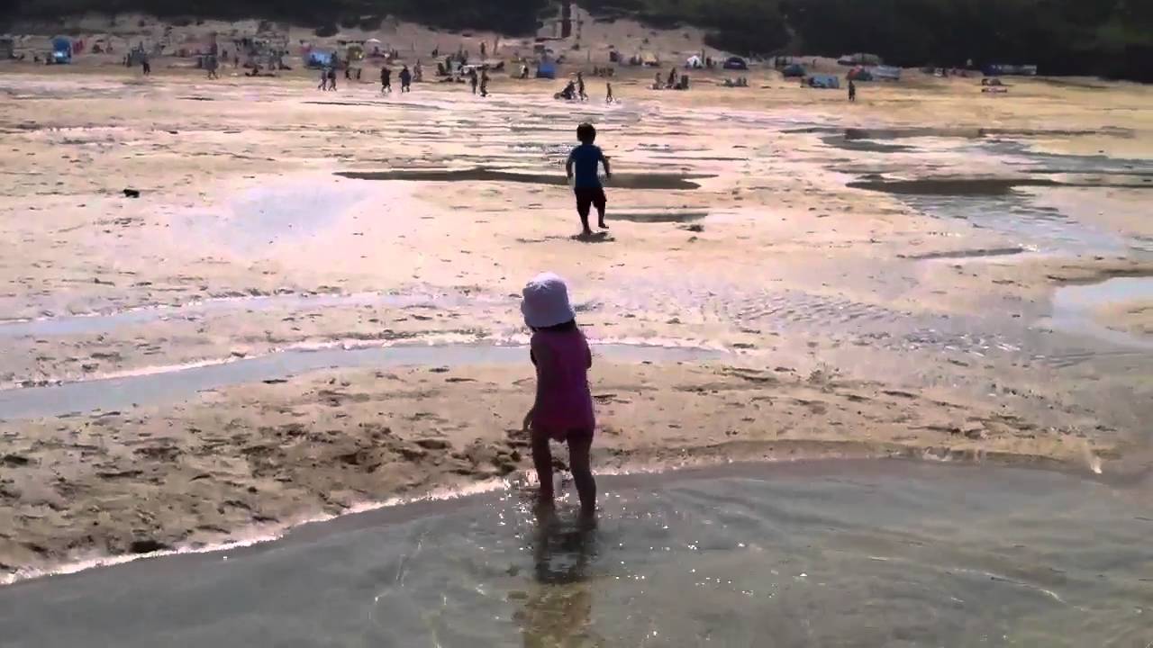 Amelia & Charlie at the beach - YouTube