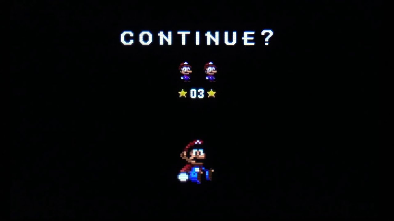 Mario's Quest: The Lost Flash - Continue Screen (Mario) - YouTube