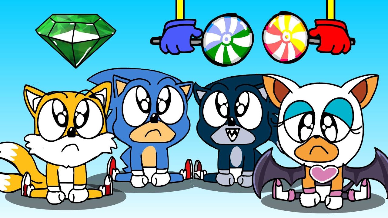 Baby SONIC is So Sad with Baby WEREHOG and ROUGE! Sonic The Hedgehog 2 ...