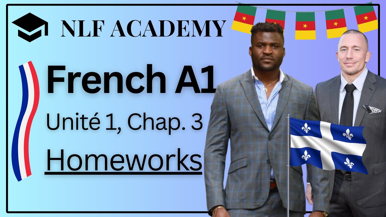 Learning French for Beginners - Unité 1, Lesson 3 : Homeworks - YouTube