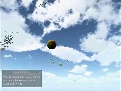 3D boids flocking algorithm demo, Unity 3D - w annotations - YouTube