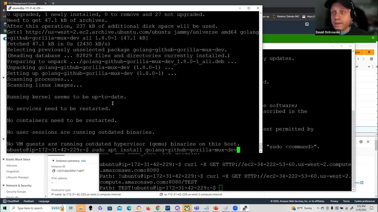 Golang REST-based microservices API tutorial introduction on AWS EC2 - YouTube