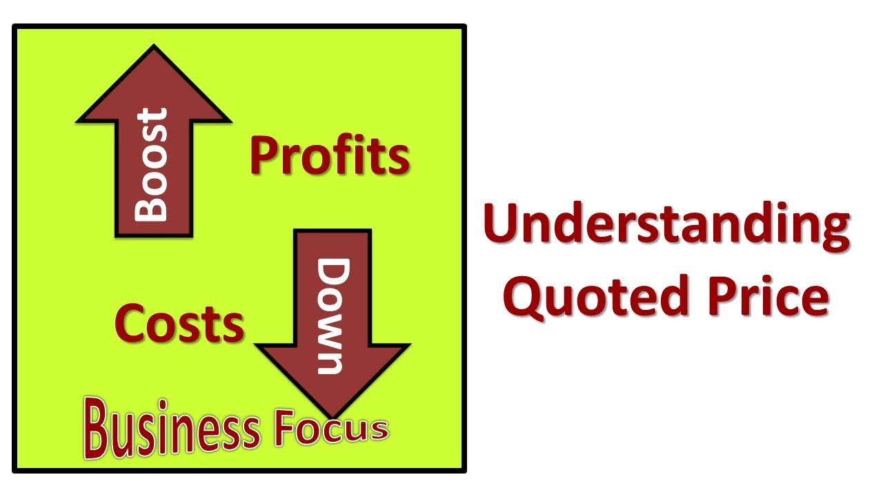Understanding Quoted Price - YouTube