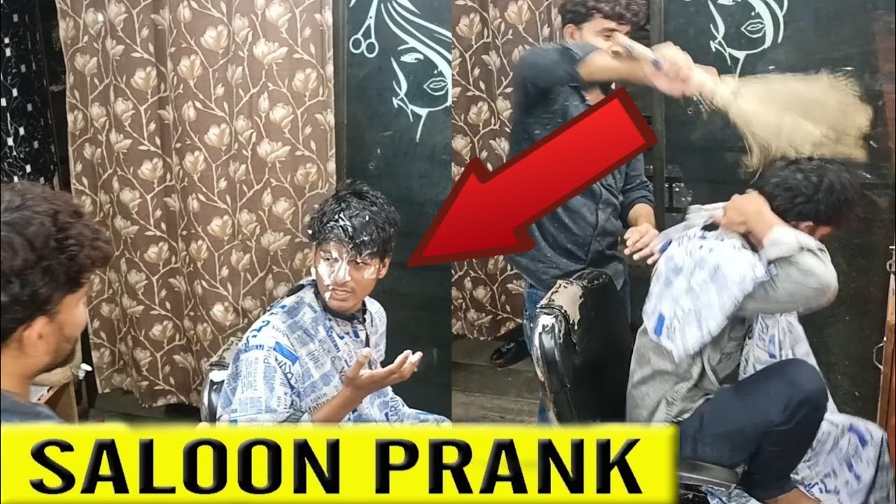 Apna Saloon prank funny video salun prank comedy funny prank hairstyle ...