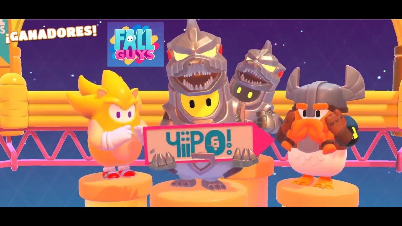 MechaGodzilla en accion y final de temporada 1 - Fall Guys con Nes y ...