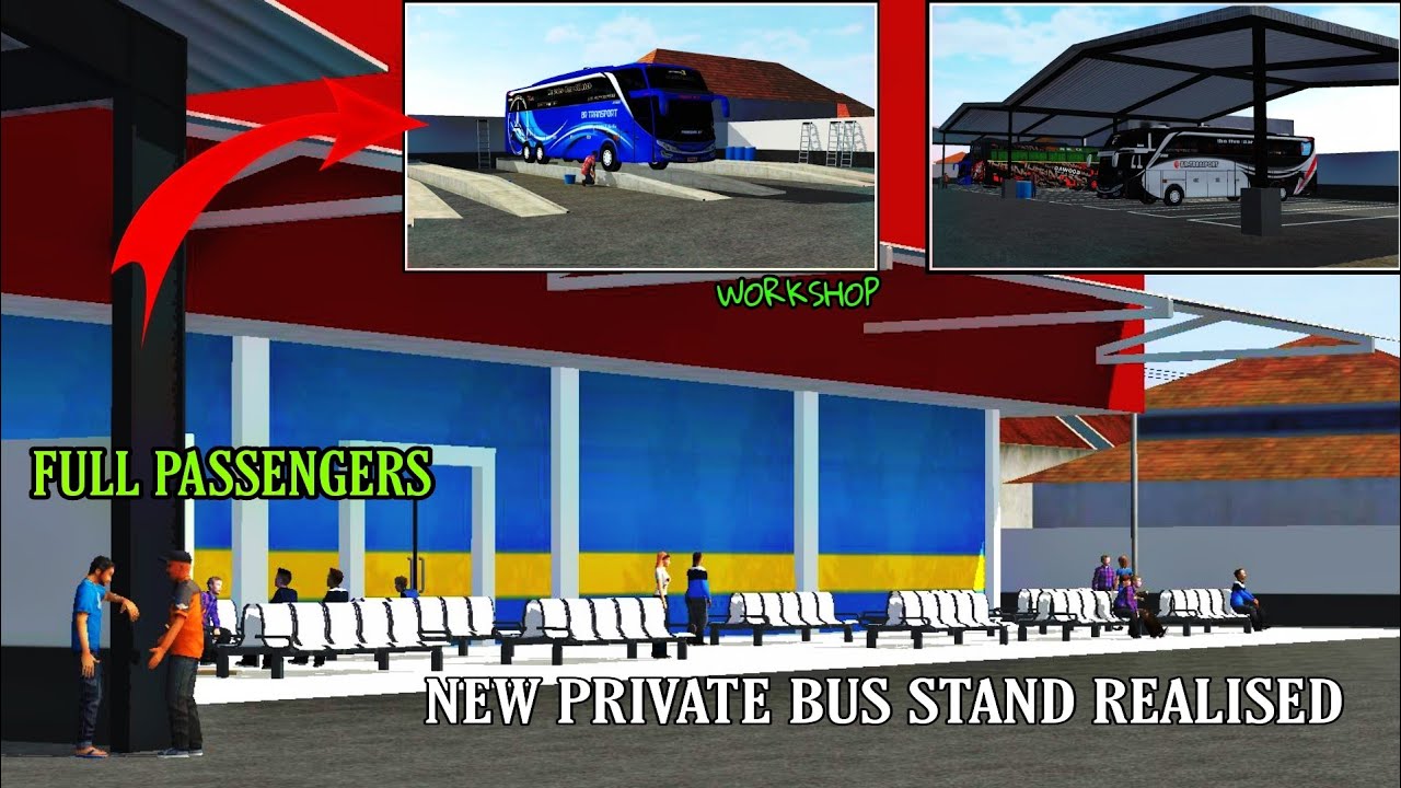 Bussid New Private Bus stand Realised, ETS 2 LEVEL Bus Stand , Full ...