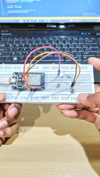 Unlock the power of ESP32 Push button LED control #electronics #diy #linefollowerrobot #iot ...