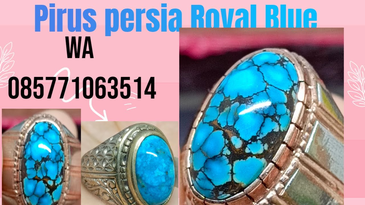 batu pirus royal blue #batupirus #arfanstone - YouTube
