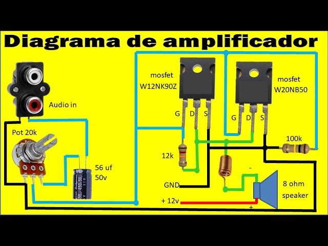 Esquema De Un Amplificador De Audio Simple