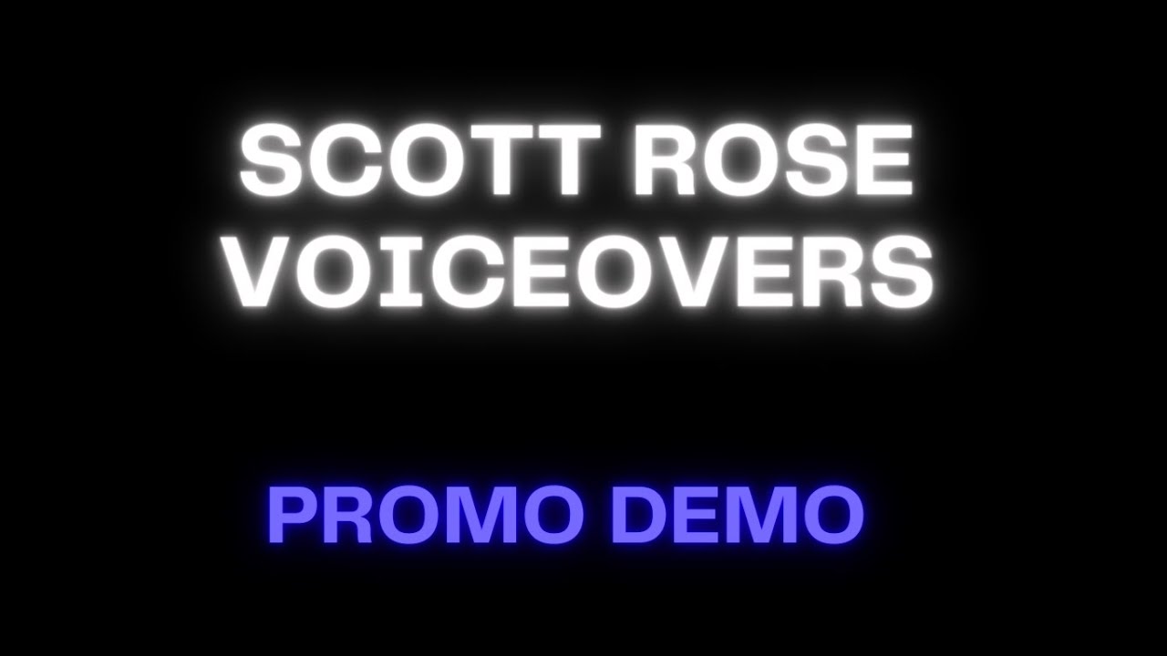 SCOTT ROSE PROMO DEMO - YouTube