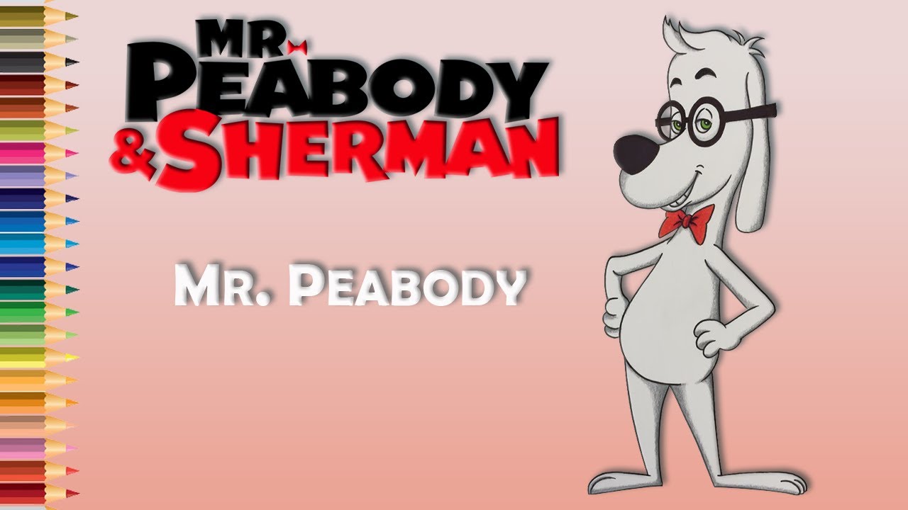How to draw Mr. Peabody | Mr. Peabody & Sherman | with pencil and ...