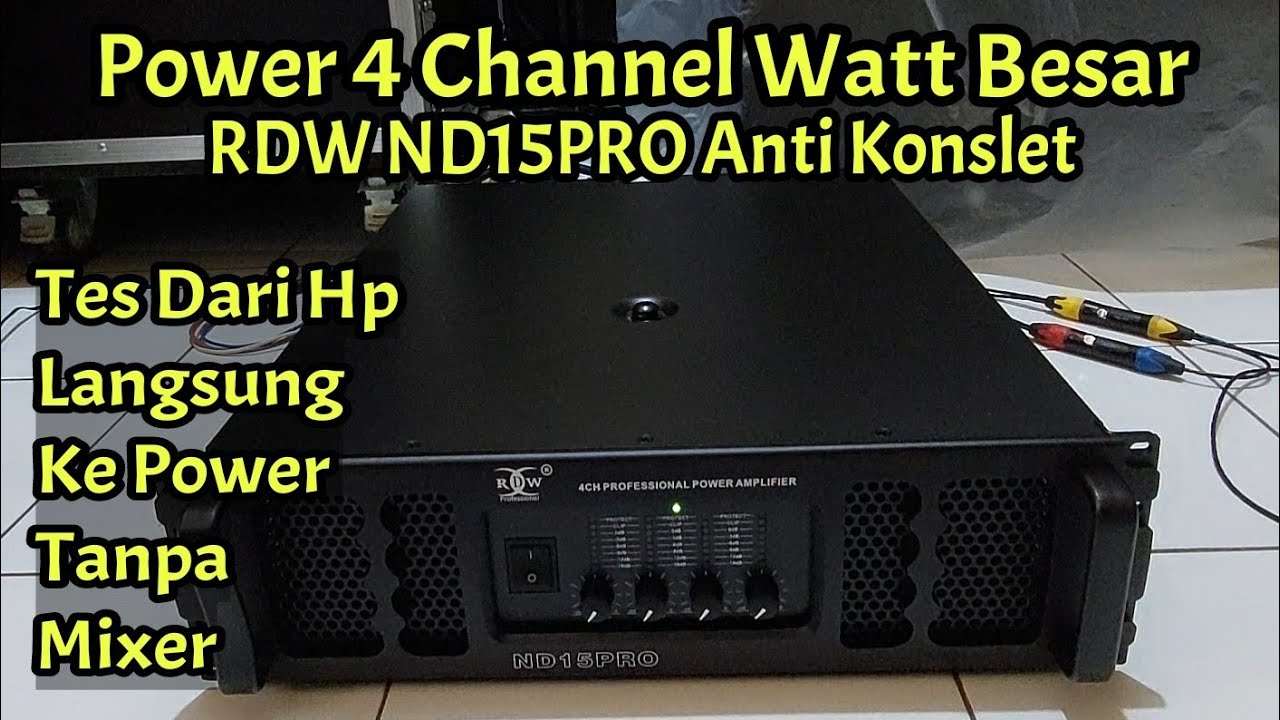 Power RDW ND15PRO Anti Konslet, Watt Besar, Cocok Untuk Sound Balap ...