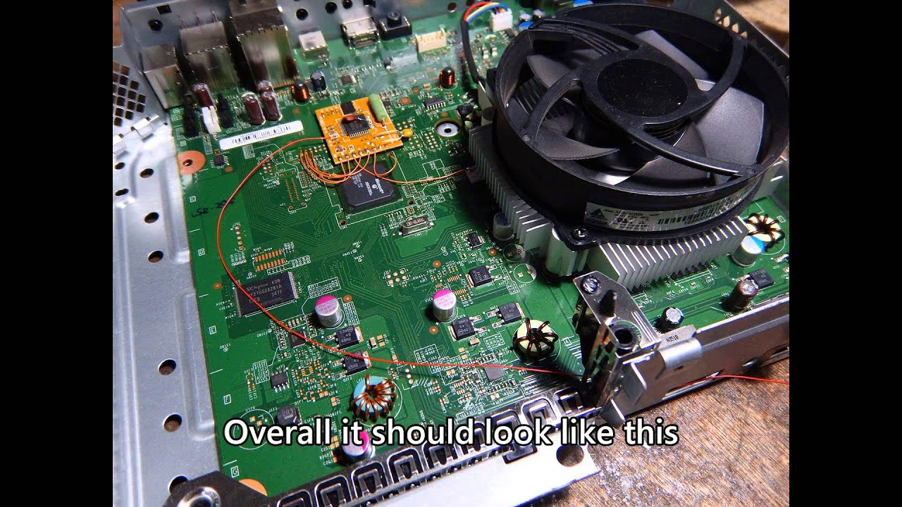Xbox 360 Slim E RGH Debug Light ROL Mod - YouTube