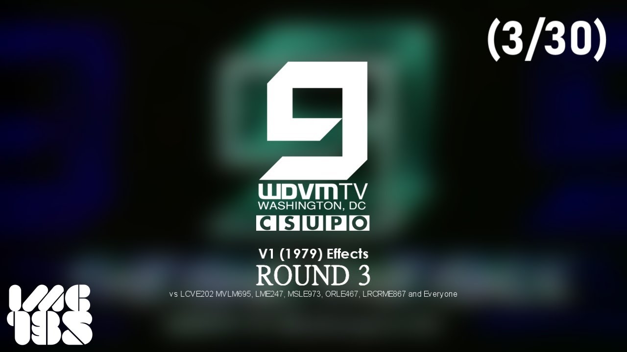 WDVM-TV WDCC V1 (1979) Effects R3 vs LCVE202 MVLM695, LME247, MSLE973 ...