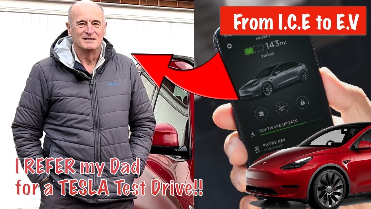 ICE to EV! Dad Test Drives a Tesla Model Y! - YouTube