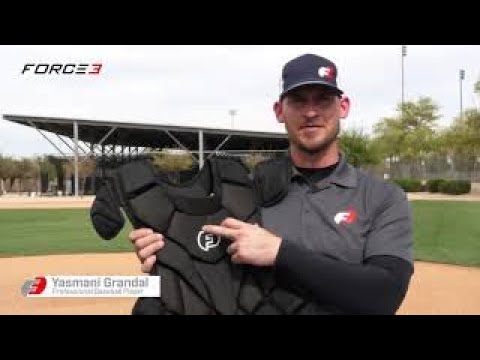 Yasmani Grandal on the FORCE3 PRO GEAR Chest Protector with DuPont ...