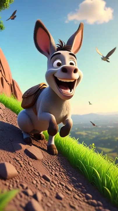 Foolish gadha 🤣🤣 #ai #story #animation #3d #shorts - YouTube