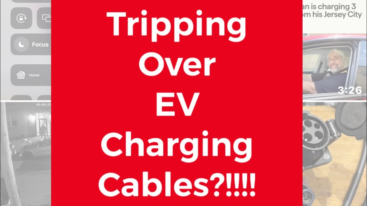 Tripping over EV Charging Cables - YouTube