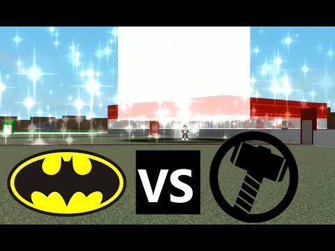 Batman vs Thor!! Roblox: Super Hero Tycoon - YouTube