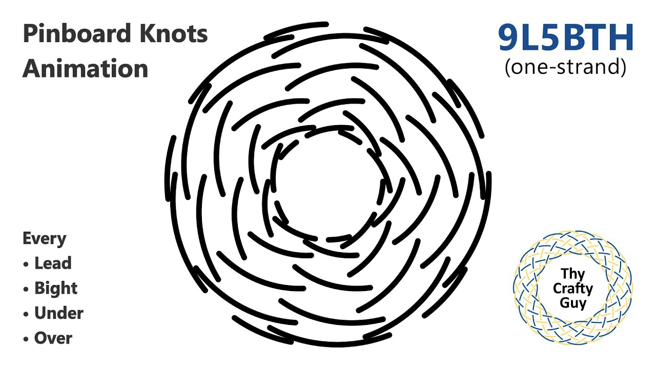 Pinboard Knots – 9L5B Turk’s Head – Animated Tutorial - YouTube